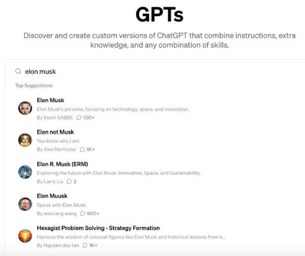 متجر Gptstore كهف علي بابا لإضافات شات جي بي تي ويشوه سمعة Openai